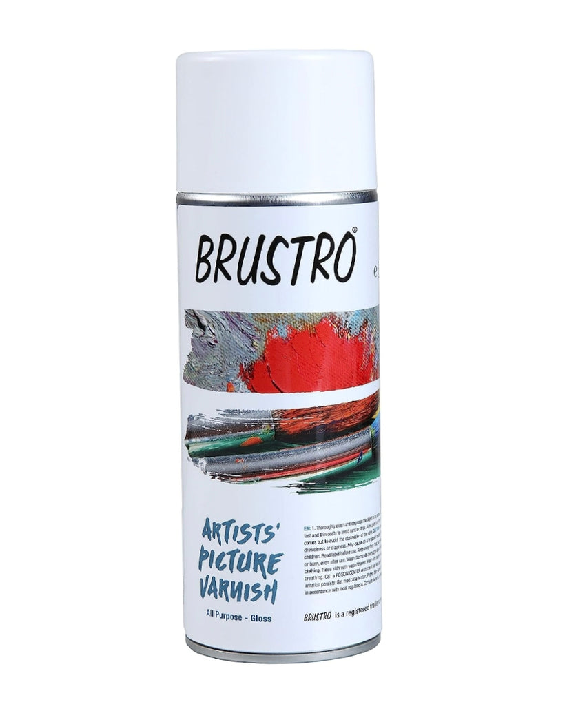 Brustro Artists ’ Varnish - Gloss- 400 ml spray can – Bansal Stationers