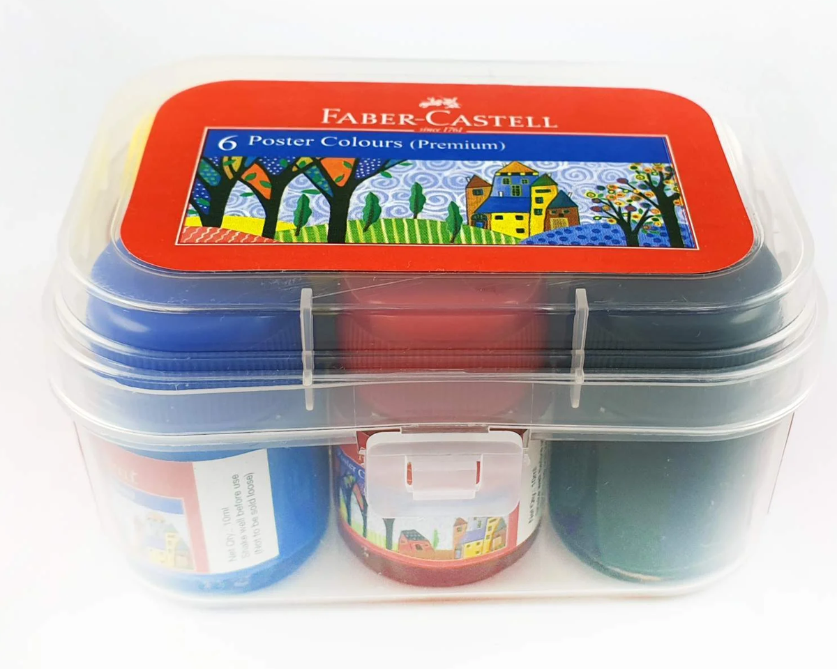 Faber-Castell Poster Colours Set of 6 (Premium) — Bansal Stationers